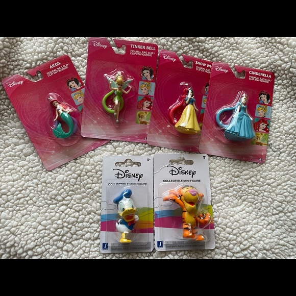 Disney | Other | Disney Collectible Figures Bag Clips Lot | Poshmark